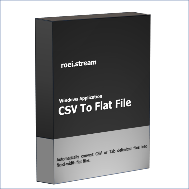 Convert Fixed-Width (Flat File) to Tab delimited or CSV - Roei's Tips Stream